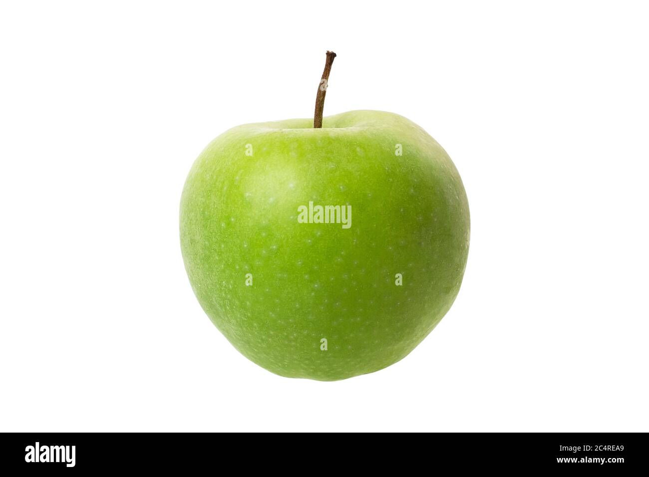 A ripe green apple. Isolated on white Stock Photo - Alamy