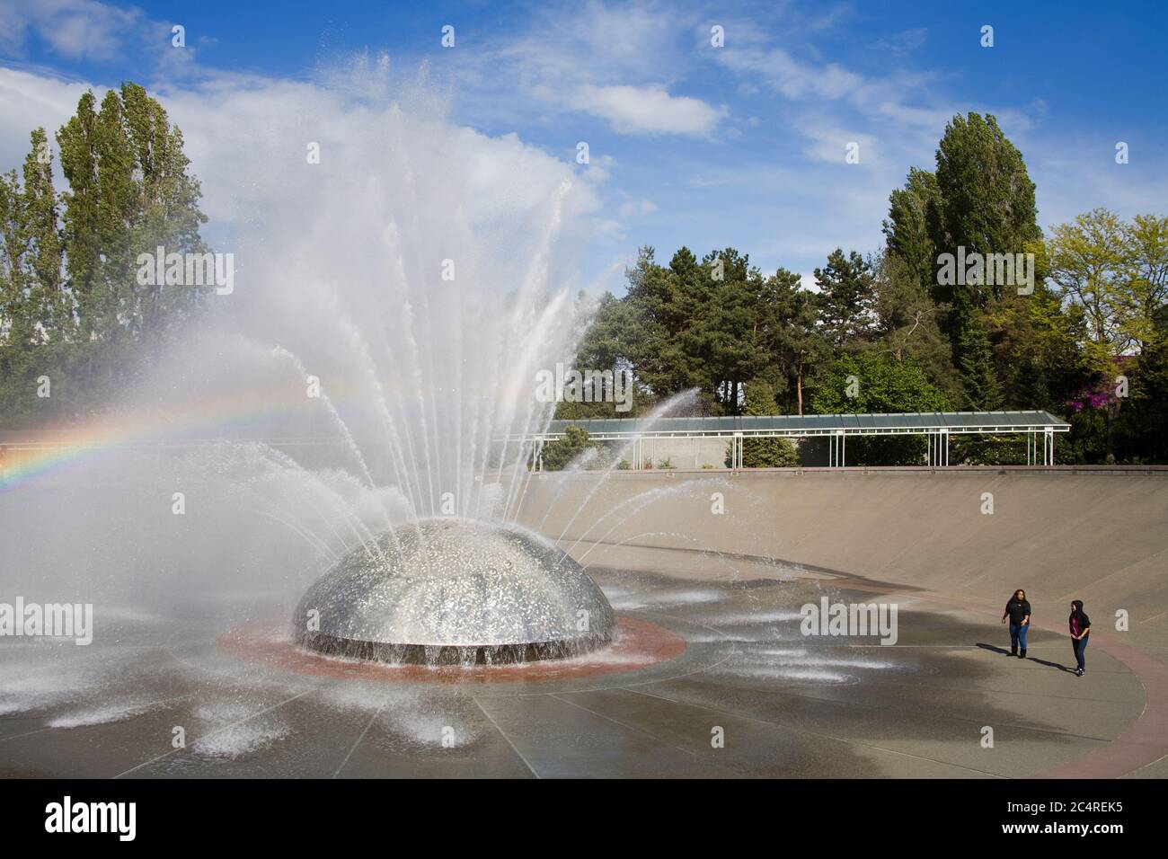 International Fountain at the Seattle Center, Seattle, Washington State ...