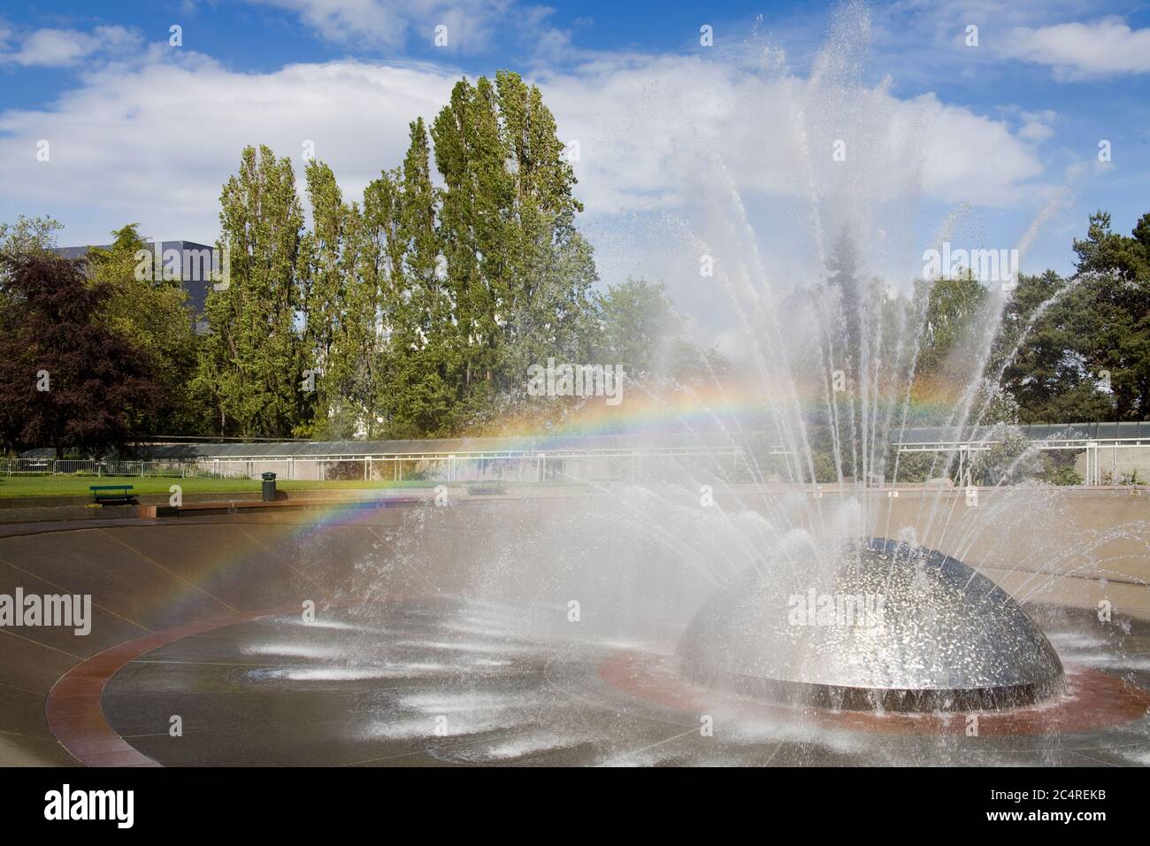 International Fountain at the Seattle Center, Seattle, Washington State ...