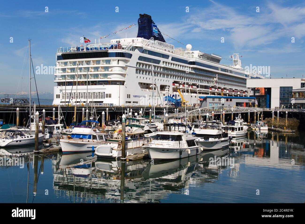 Cruise Ship Terminal on Pier 66, Seattle Waterfront, Washington State ...