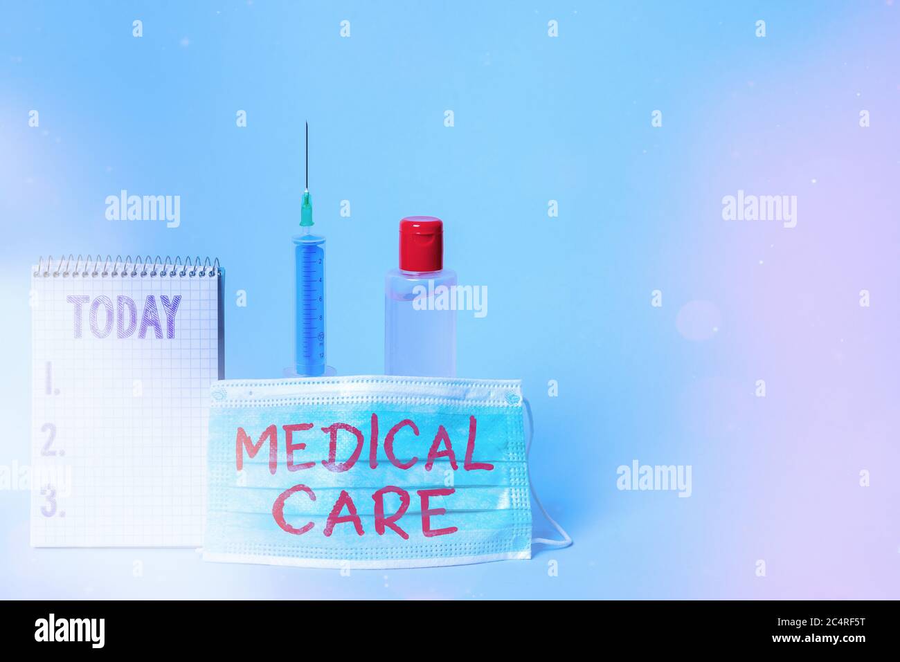 Text sign showing Medical Care. Business photo showcasing the ...