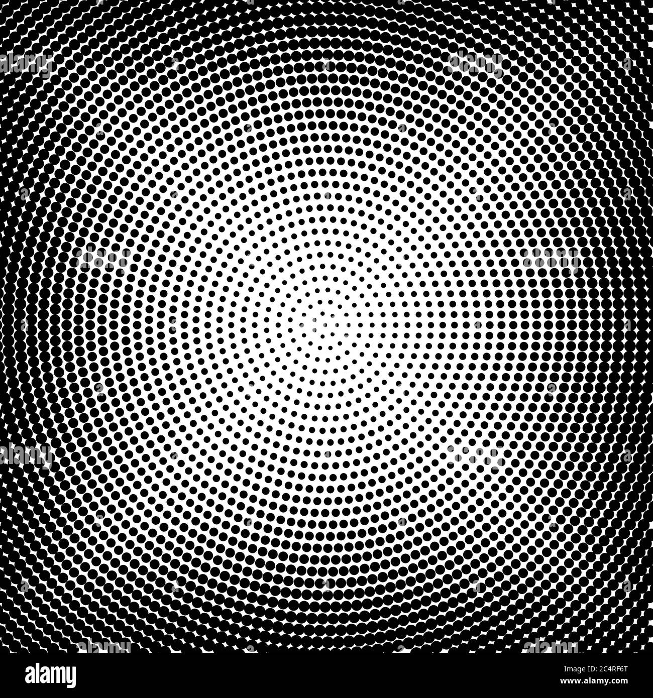 Halftone Dotted Background Circularly Distributed Halftone Effect Vector Pattern Circle Dots