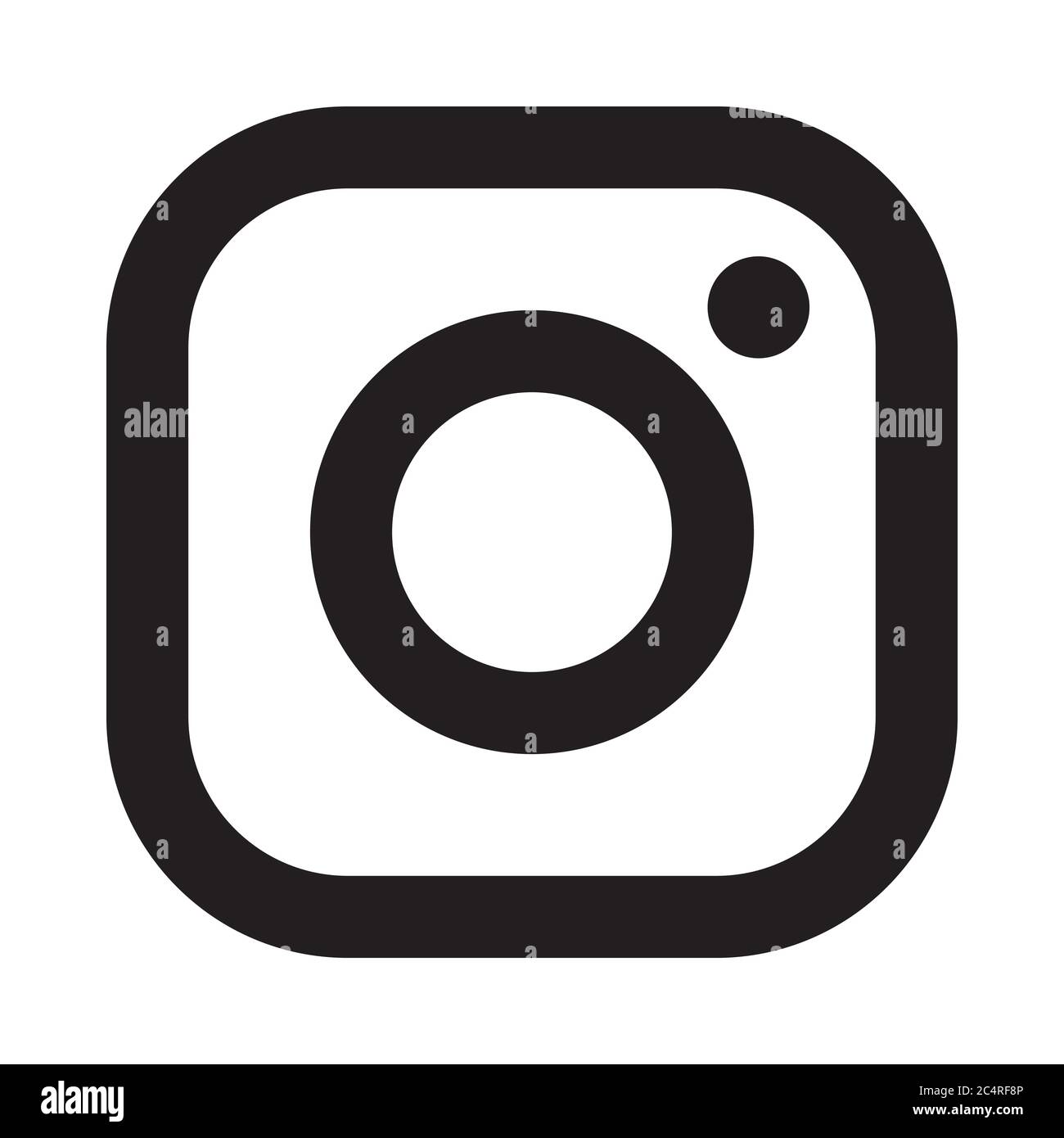 Instagram Logo Black And White Vector