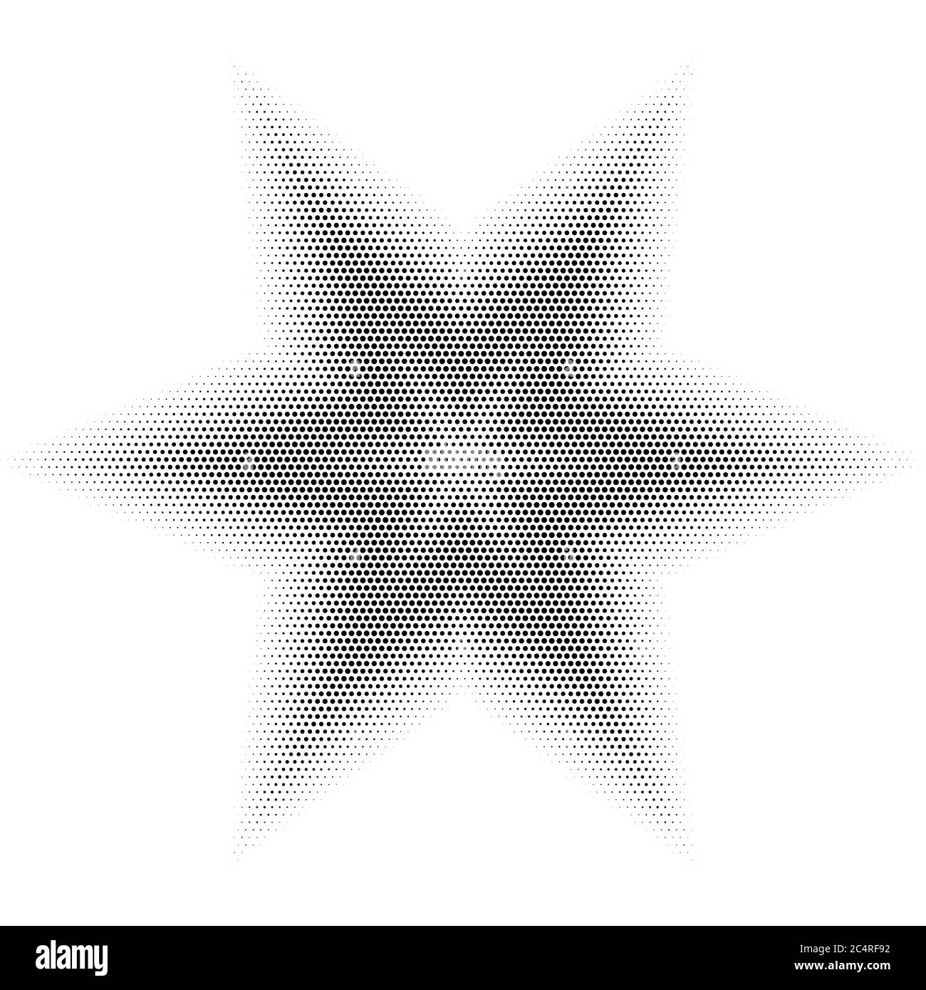 Halftone dotted star background. Halftone effect vector pattern. Circle ...