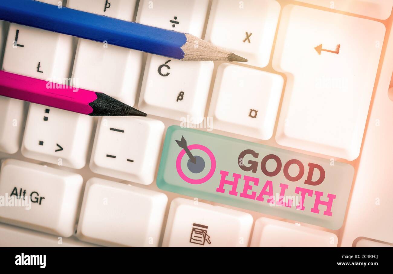 Text sign showing Good Health. Business photo text state of being ...