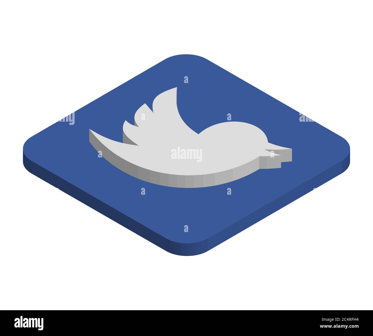 Twitter logo 3d Cut Out Stock Images & Pictures - Alamy