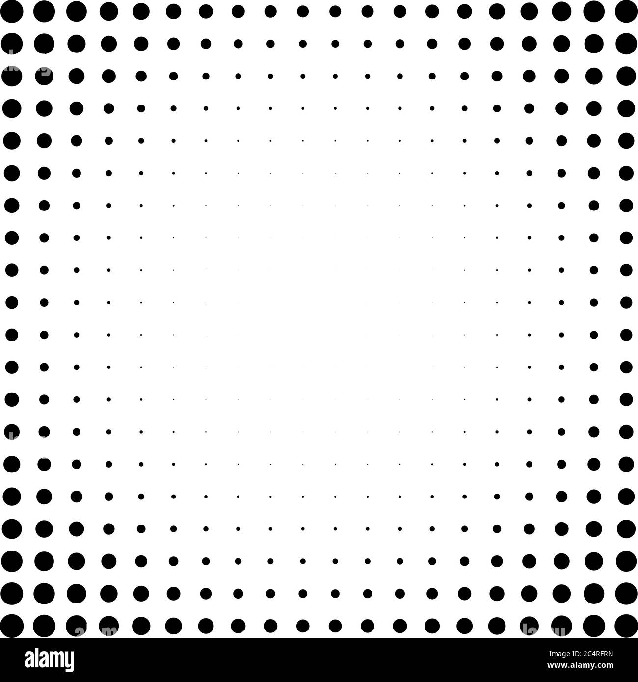 Set of Halftone squares isolated on the white background.Collection of ...
