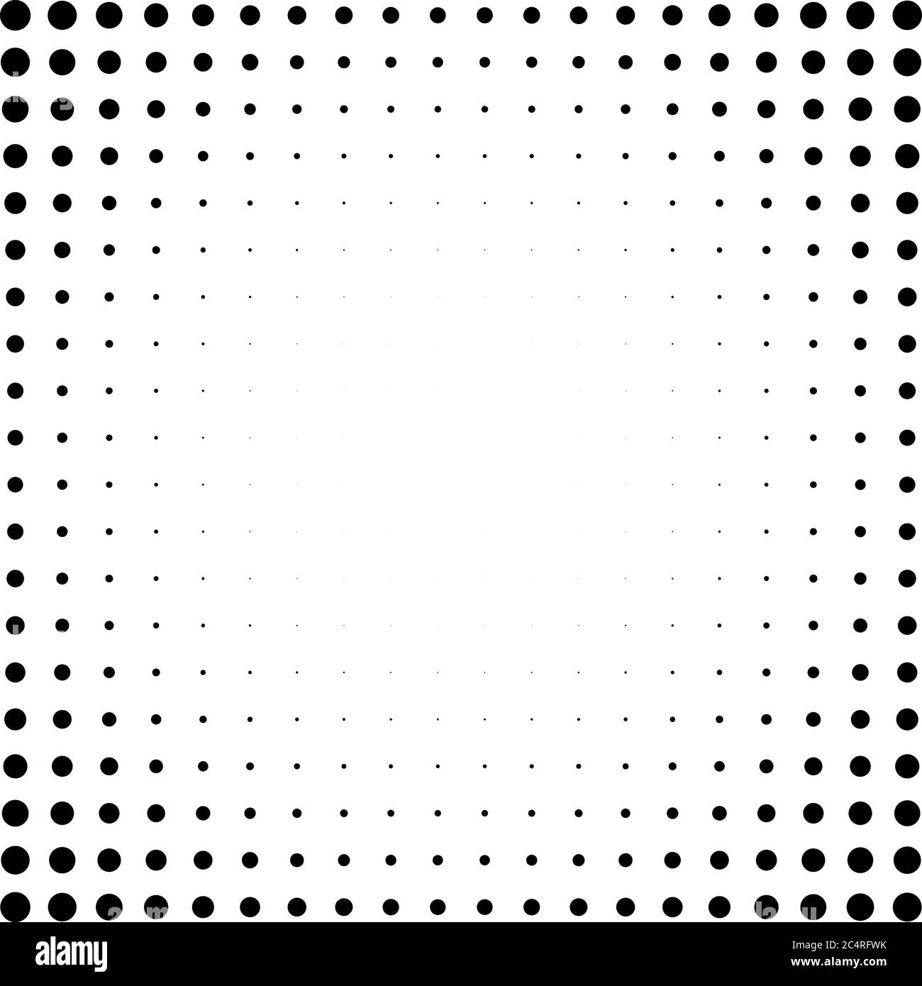 Set of Halftone squares isolated on the white background.Collection of ...