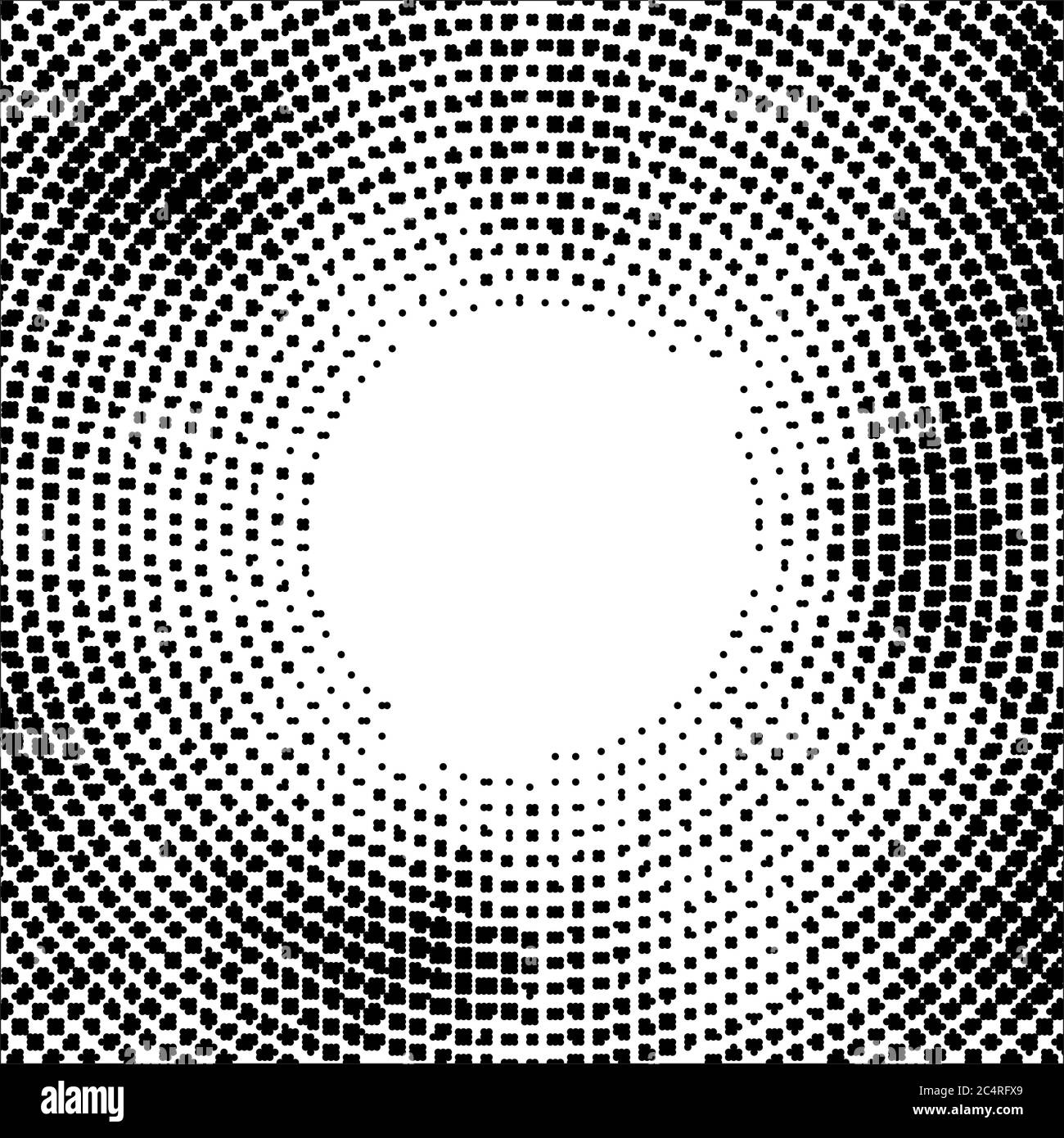 Halftone vector distorted dots.Halftone effect. Background concept ...