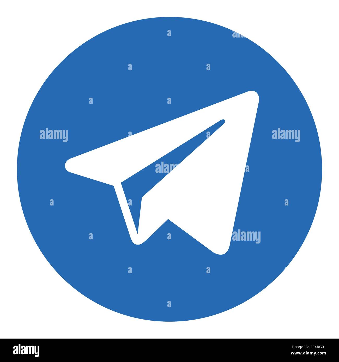 Telegram icon vector vectors hi-res stock photography and images - Alamy