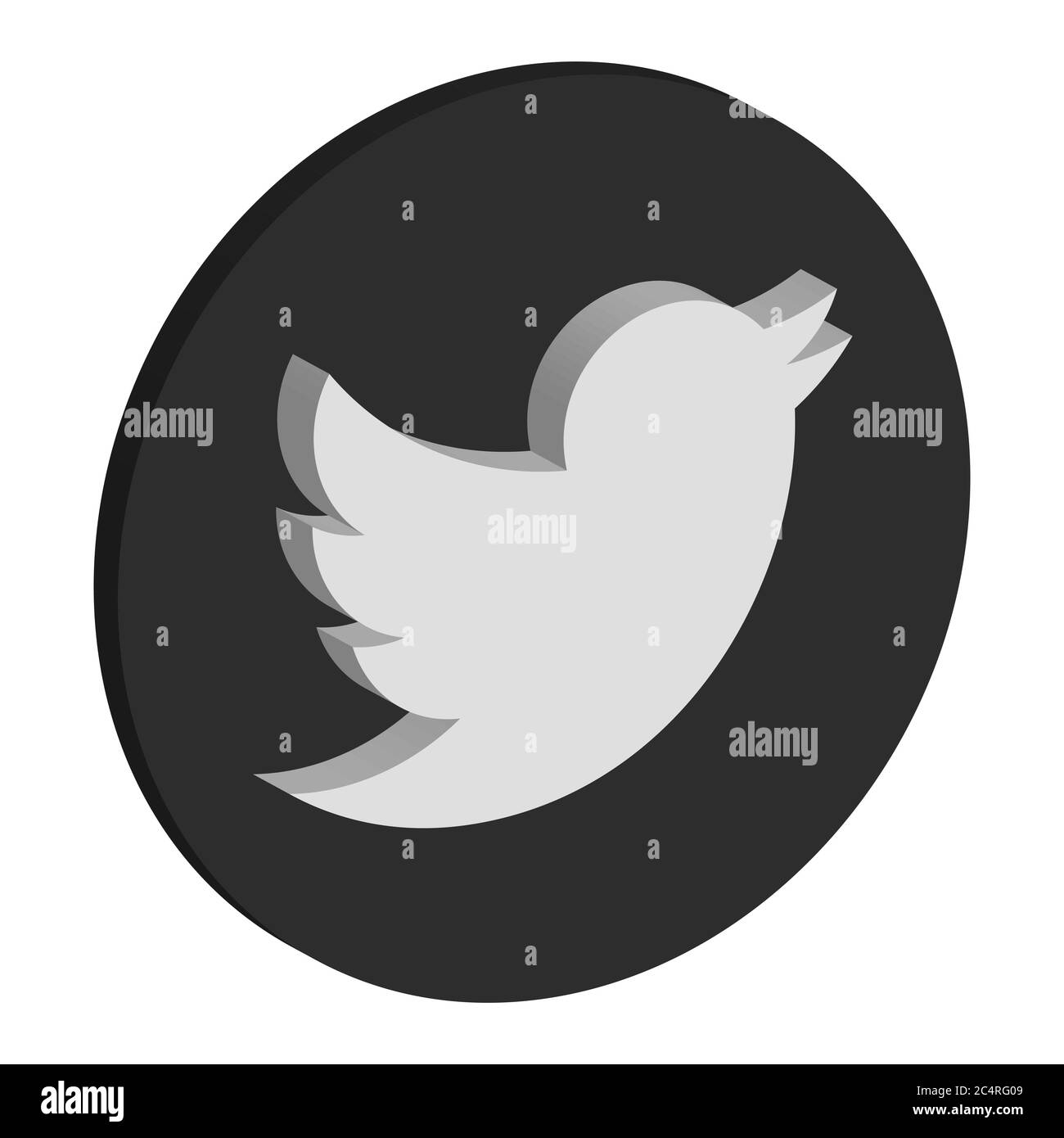 Twitter bird 3d Stock Vector Images - Alamy