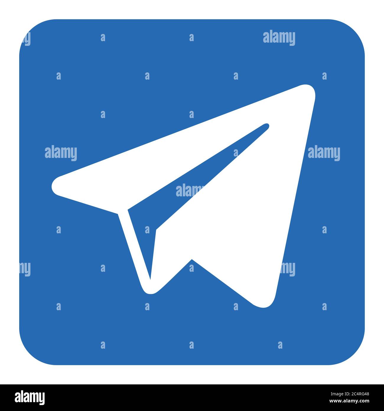 Telegram logo Stock Vector Images - Alamy