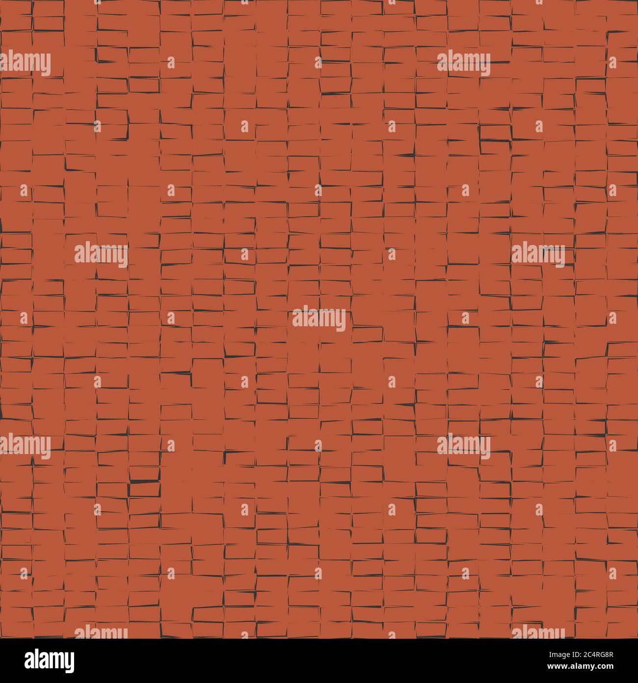 Distorted squares abstract pattern.Black squares isolated on white ...