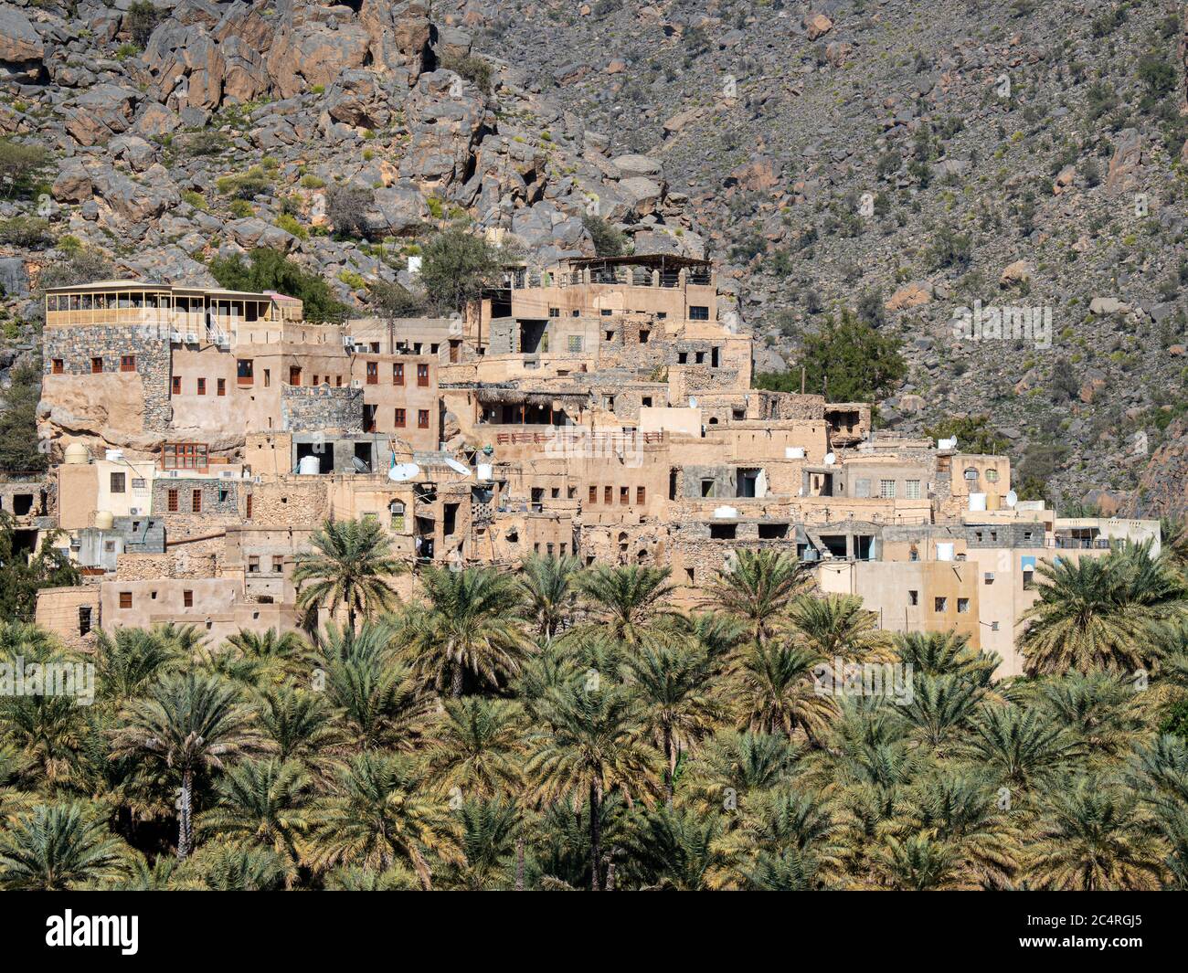 The old village of Al Misfah, Sultanate of Oman Stock Photo - Alamy