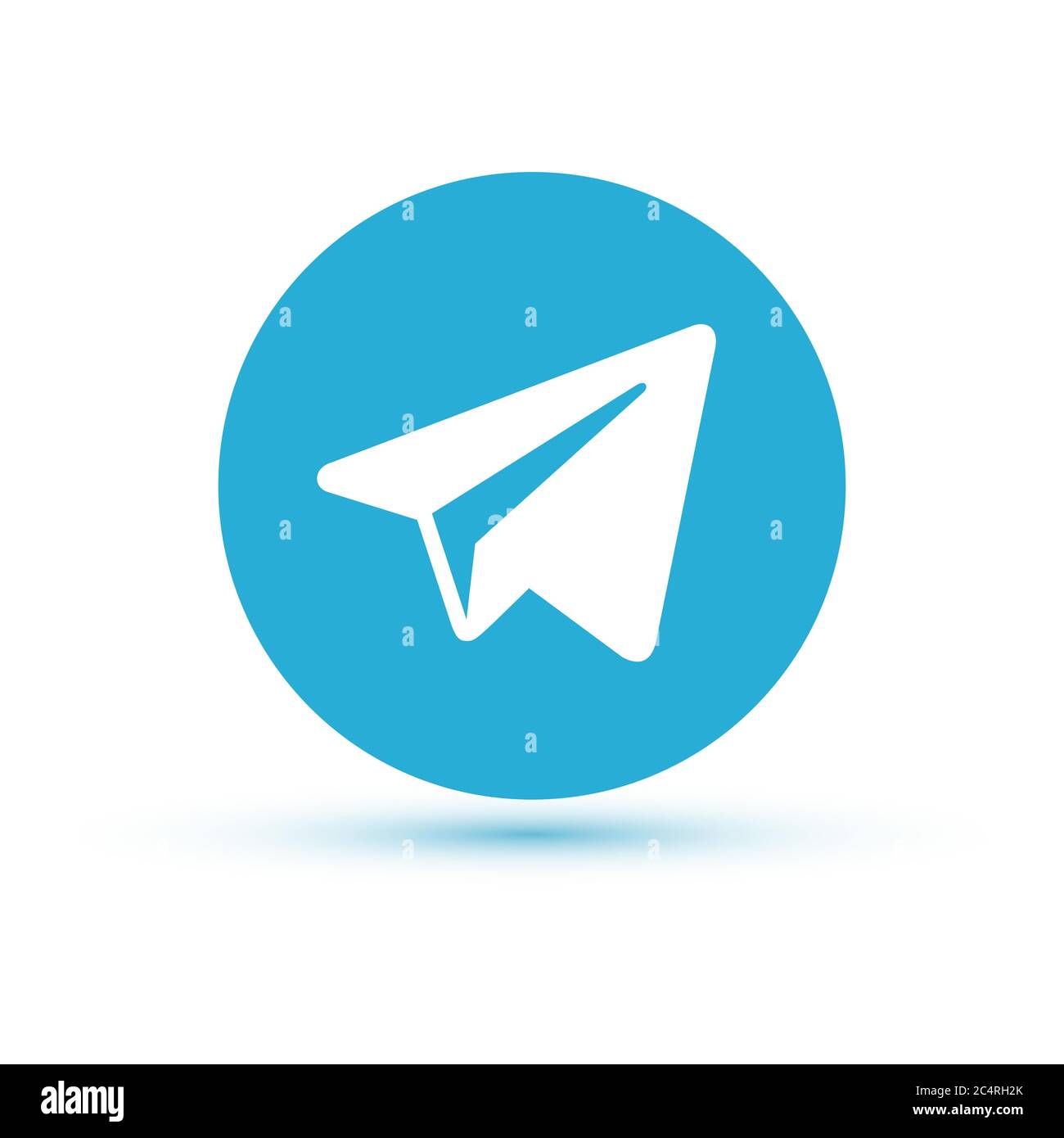 Telegram messenger logo Stock Vector Images - Alamy
