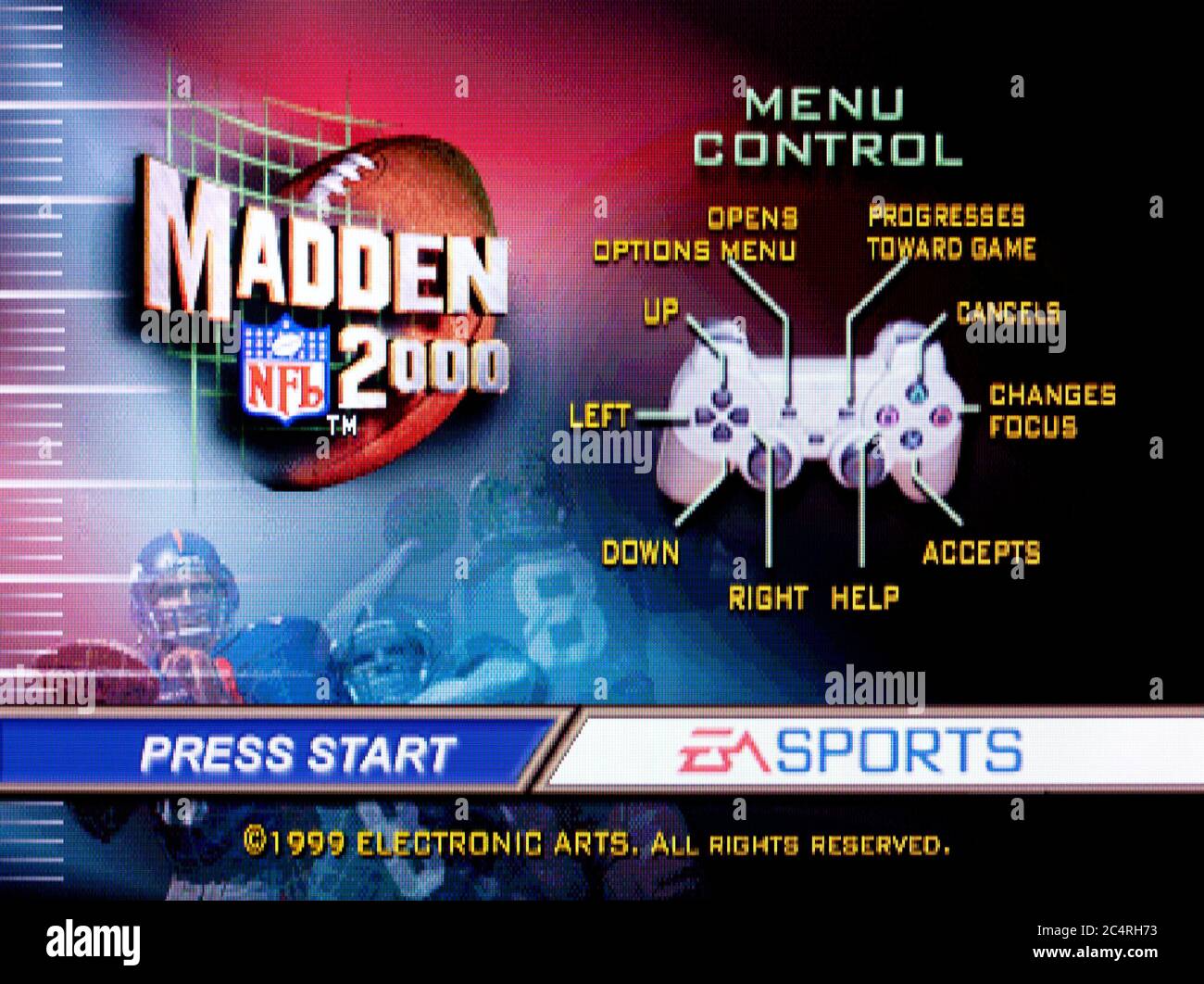 Madden NFL 2000 - Sony Playstation 1 PS1 PSX - Editorial use only Stock ...