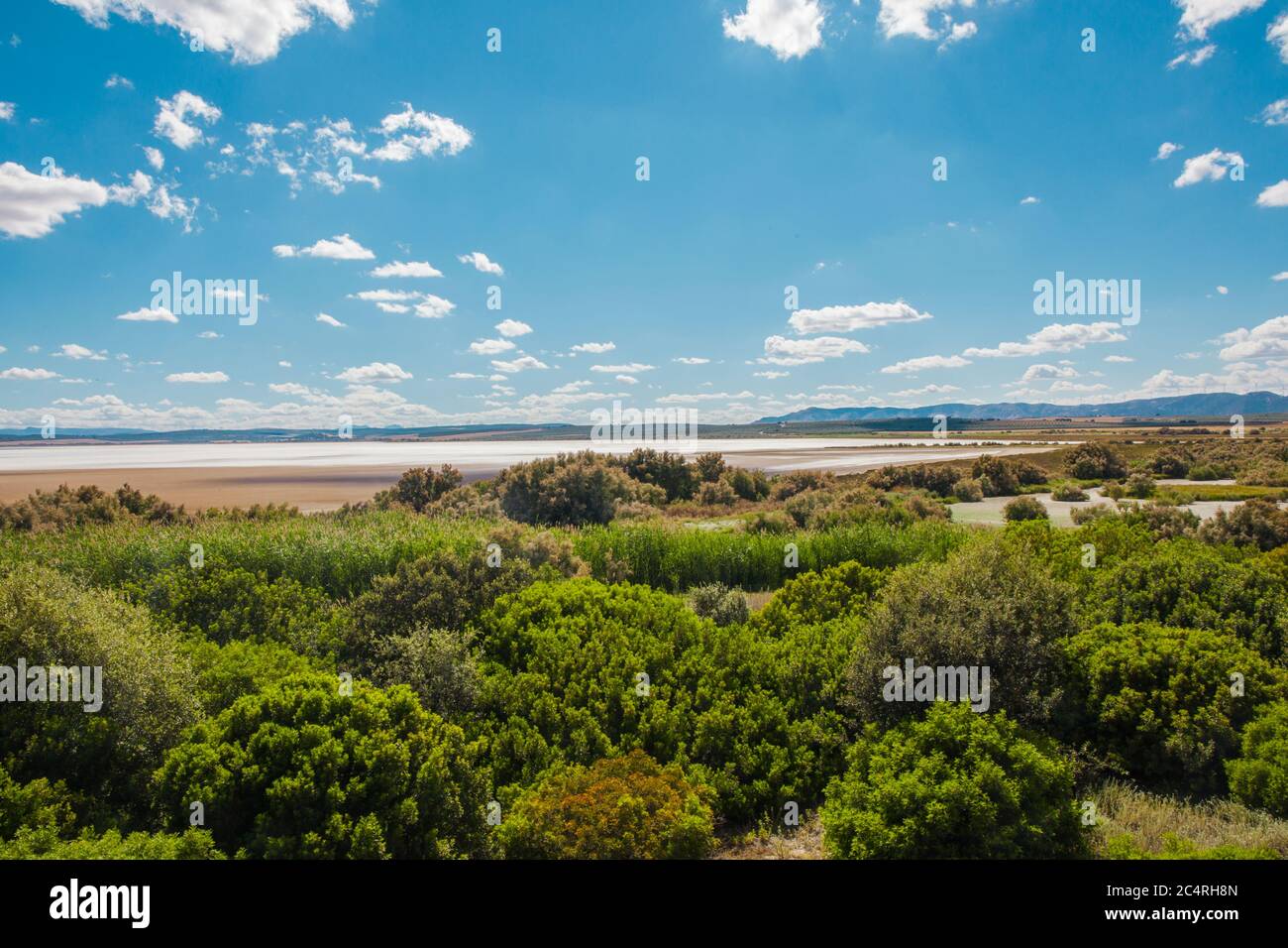 Lagoon view. Dry lagoon “Fuente De Piedra” Stock Photo - Alamy