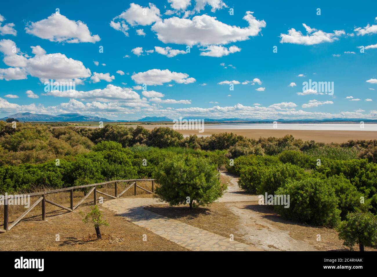Lagoon view. Dry lagoon “Fuente De Piedra” Stock Photo - Alamy