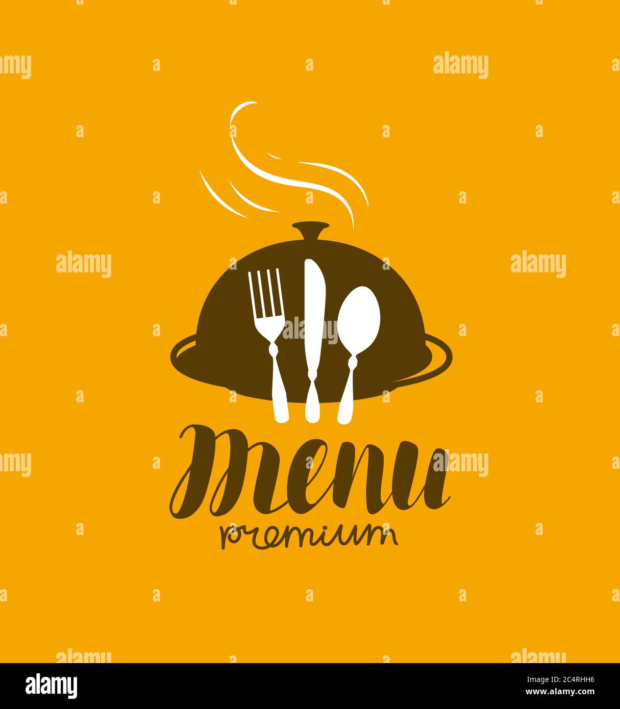 Menu logo. Diner, restaurant, cooking symbol vector illustration Stock ...