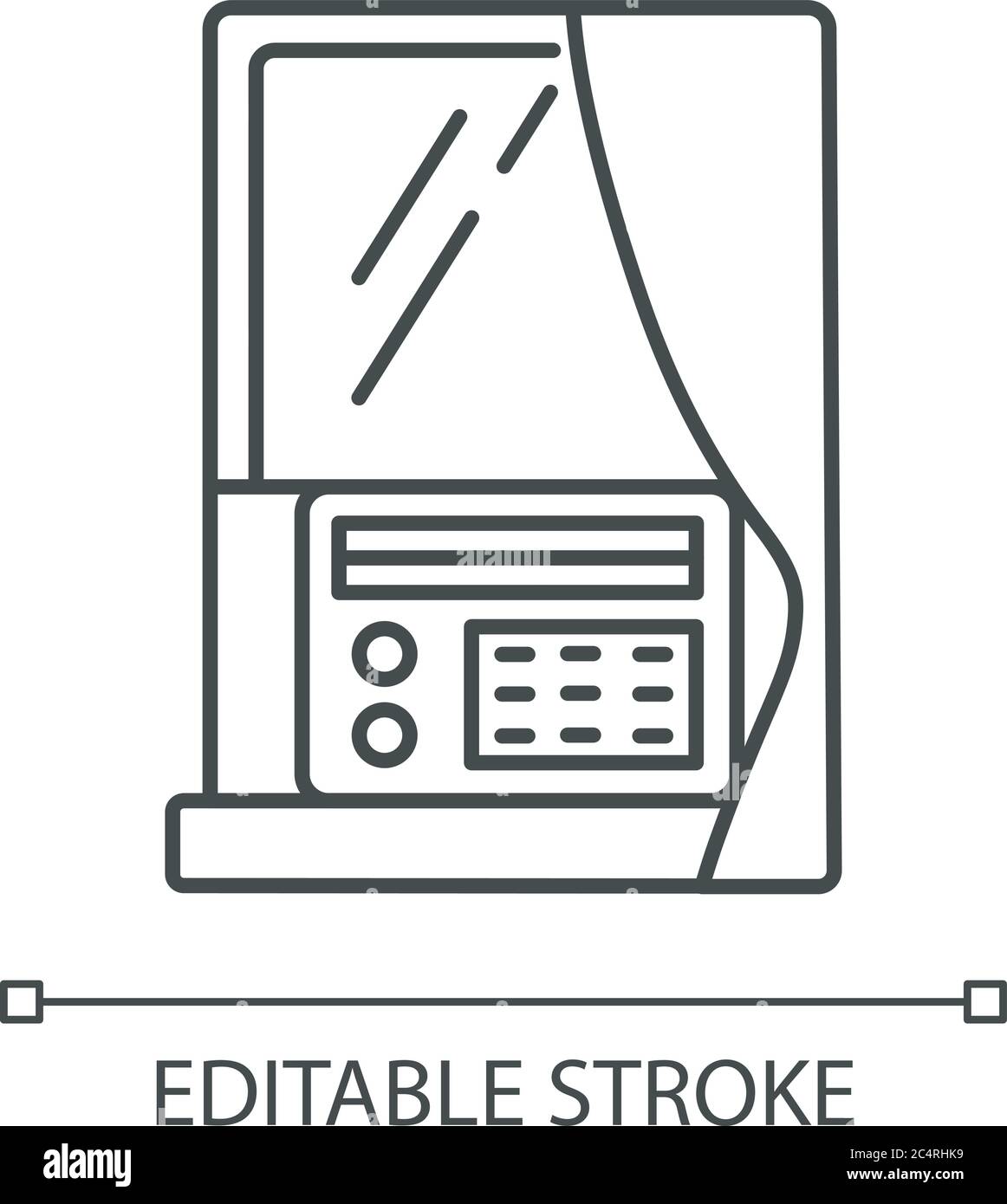 Window air conditioner linear icon Stock Vector Image & Art - Alamy