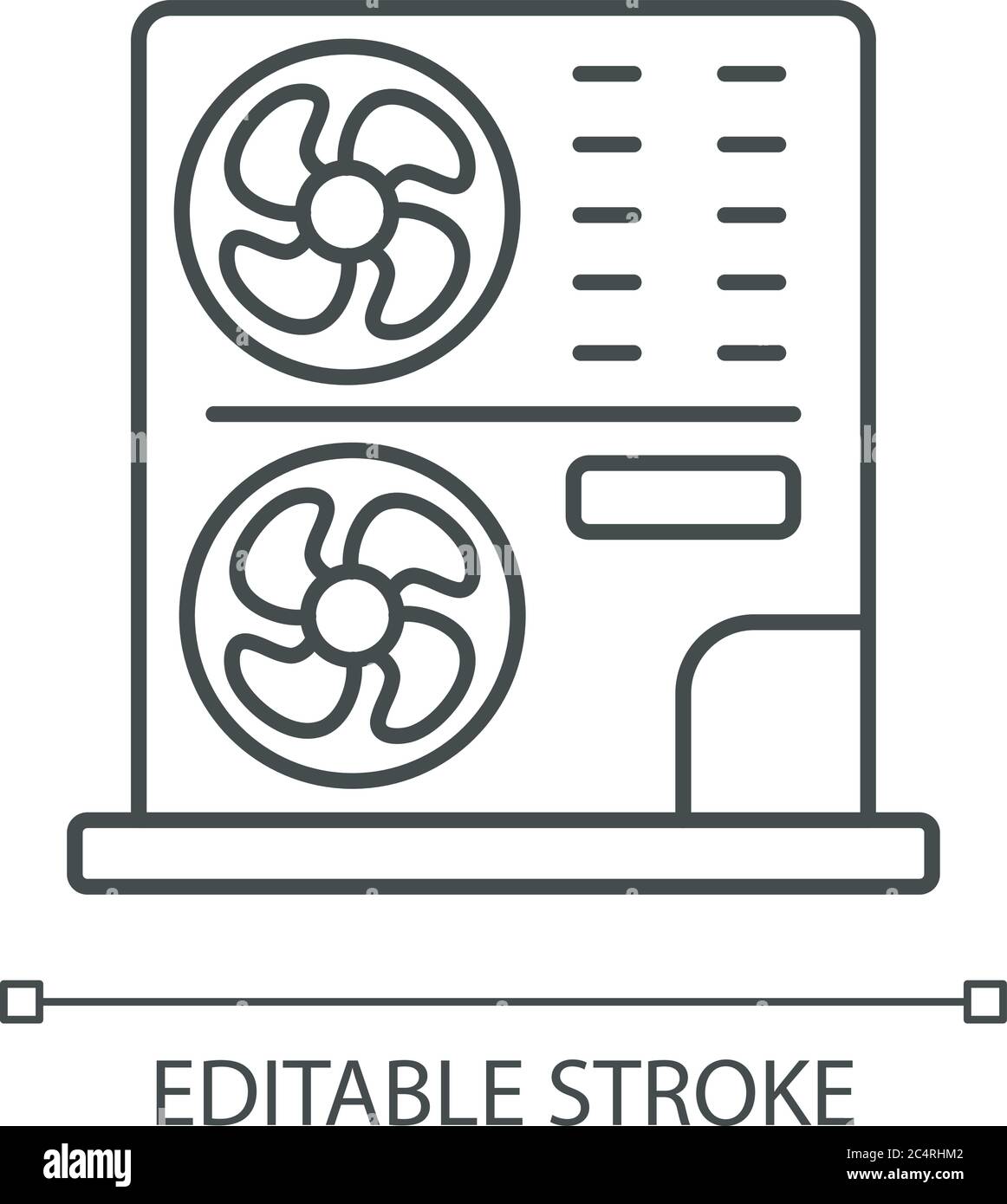 Residential air conditioner Cut Out Stock Images & Pictures - Alamy