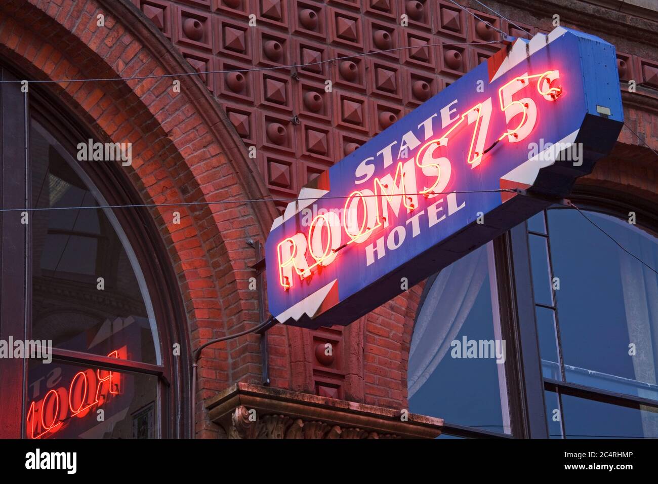 Historic sign in Pioneer Square, Seattle, Washington State, USA Stock ...