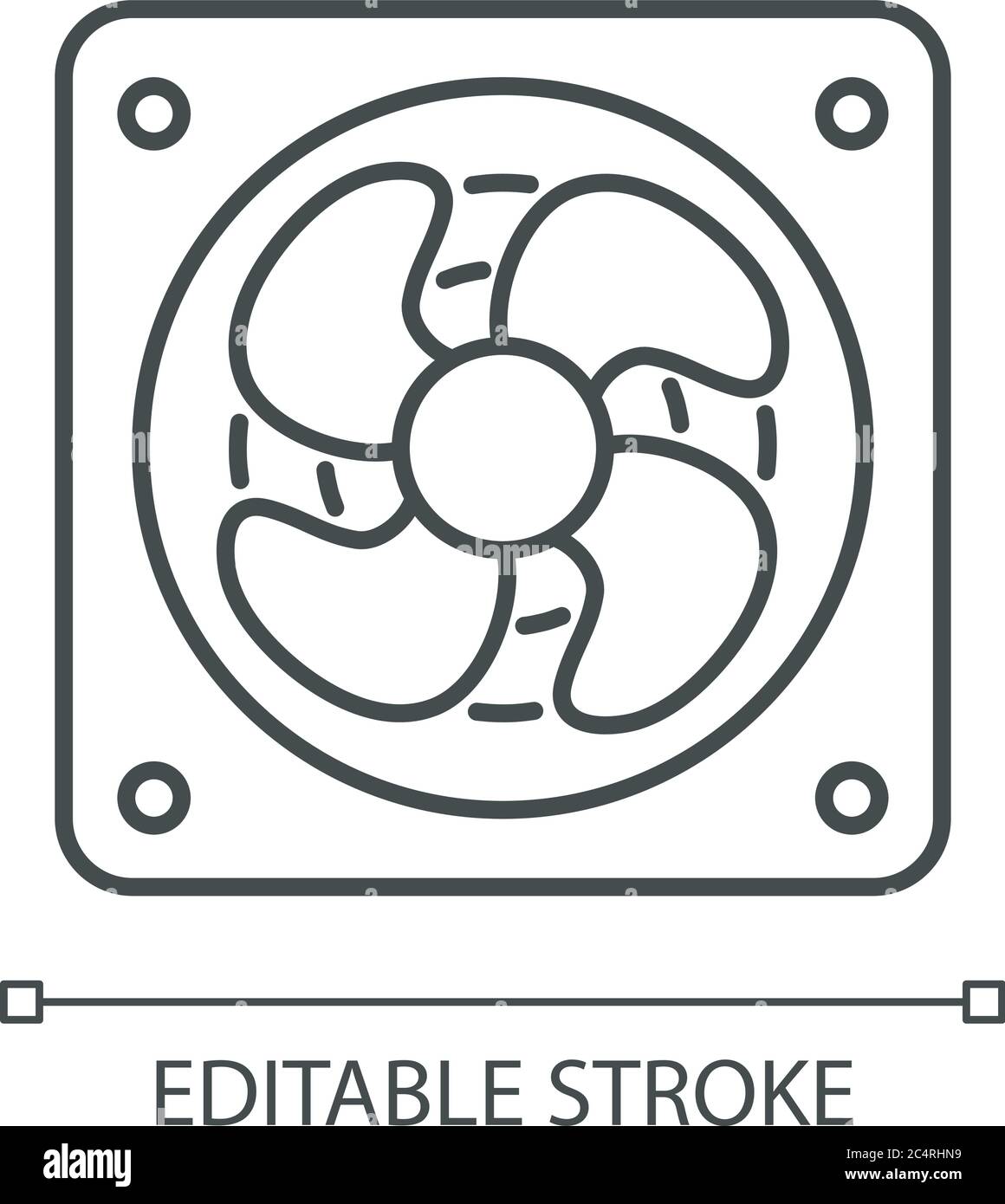 Computer cooler linear icon Stock Vector Image & Art - Alamy