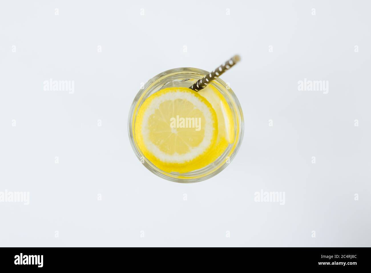 Soda lemonade in a transparent glass cup Stock Photo - Alamy