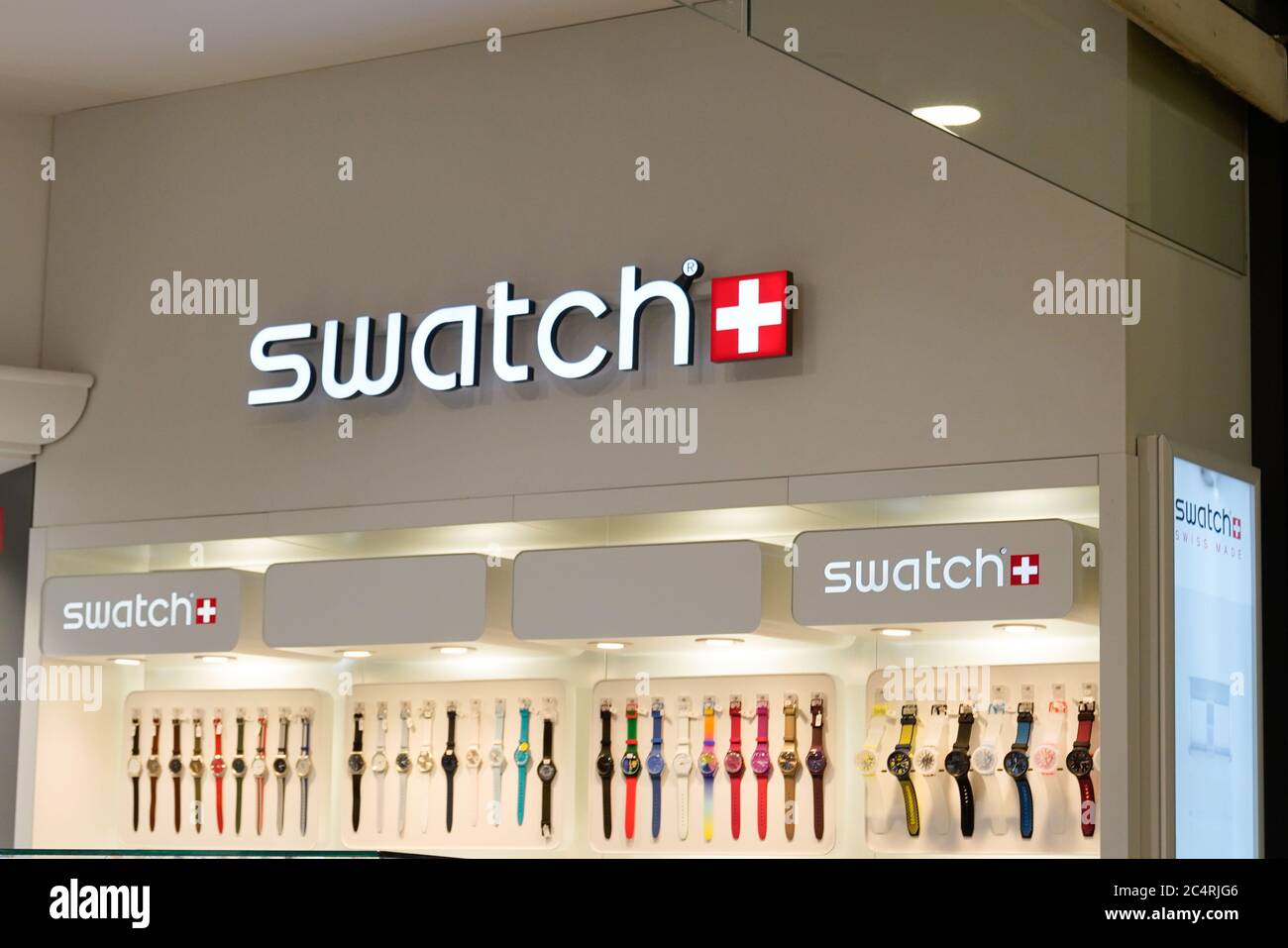 Bordeaux , Aquitaine / France - 06 20 2020 : Swatch store sign and ...