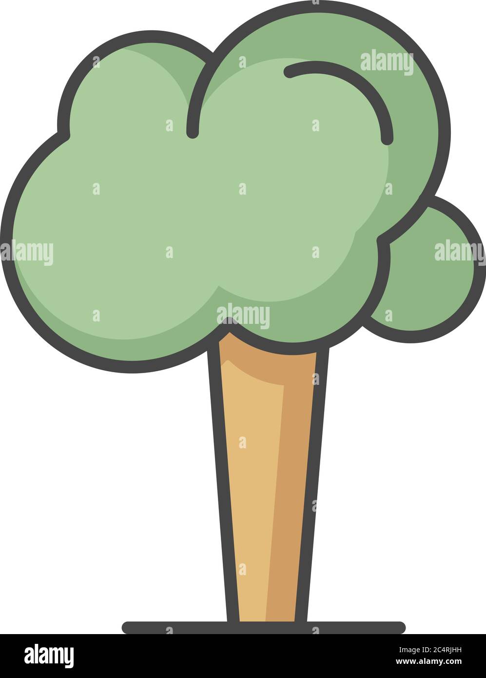 Tree RGB color icon Stock Vector Image & Art - Alamy