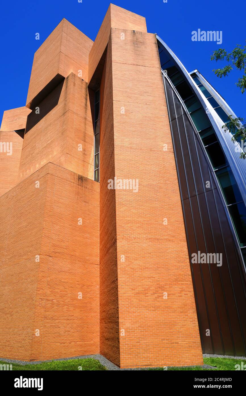 PRINCETON, NJ -14 JUN 2020- Exterior view of the Lewis Science Library ...