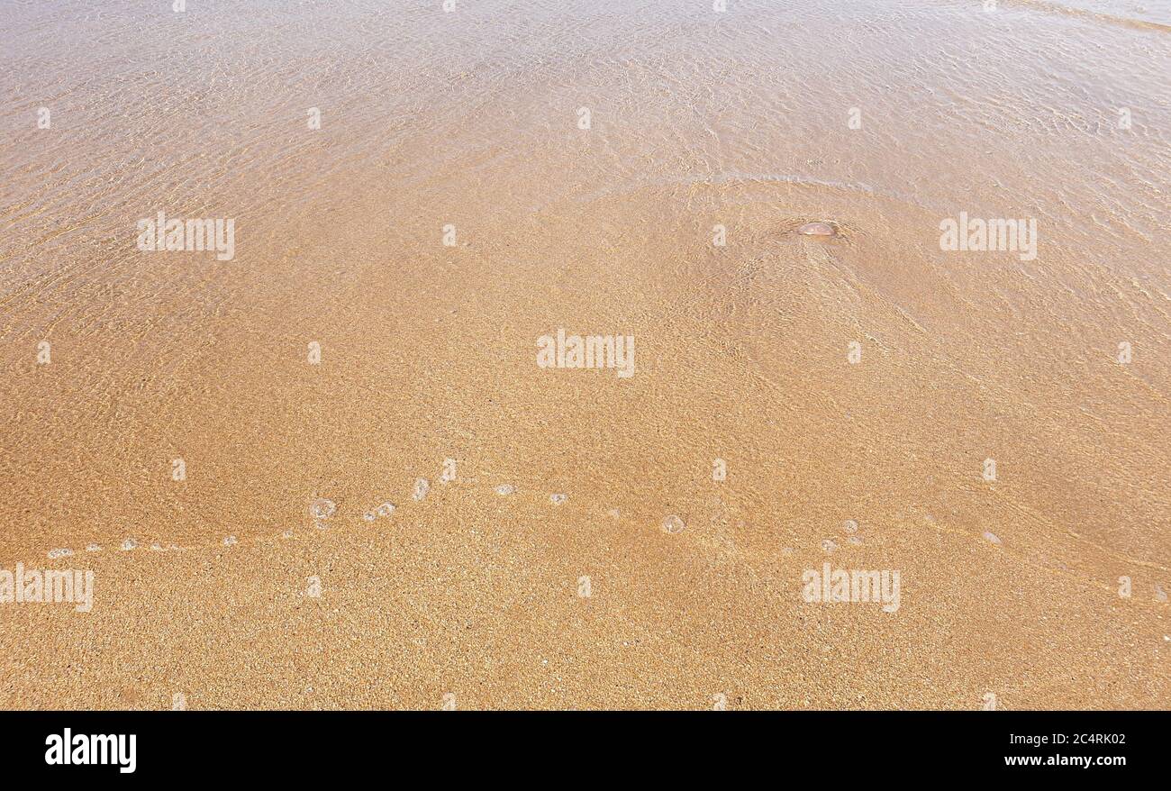 Sand patterns and sea Stock Photo - Alamy