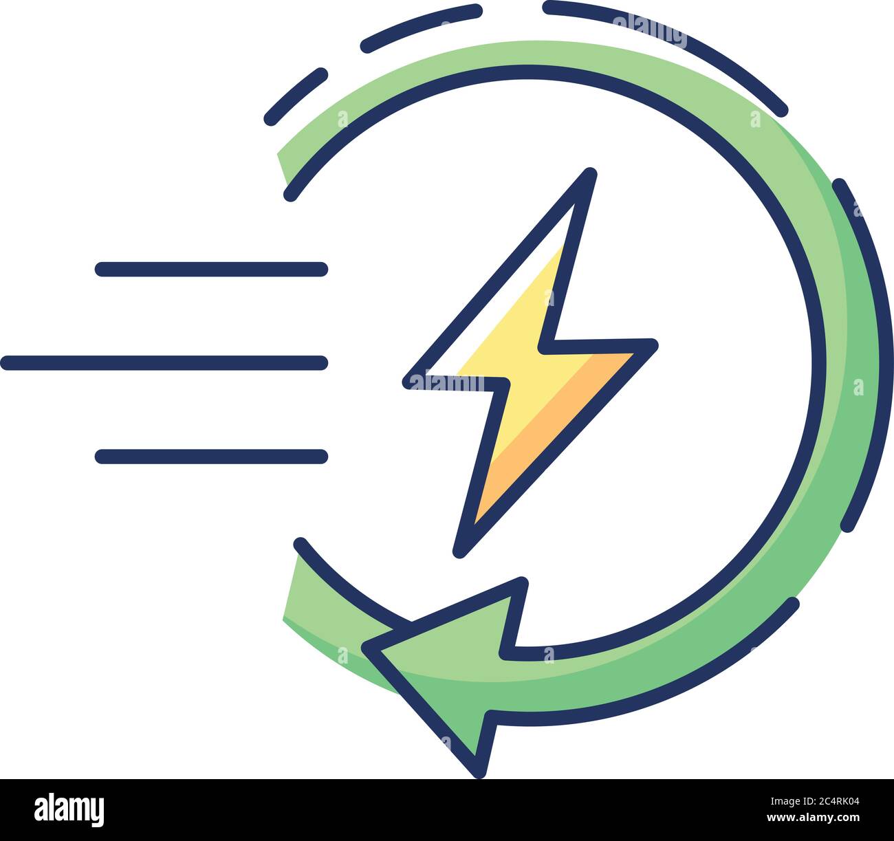 Fast charging RGB color icon Stock Vector Image & Art - Alamy