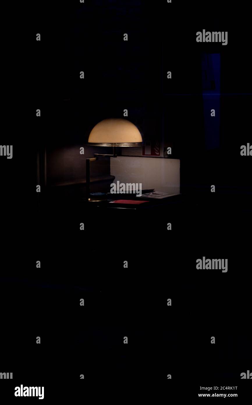 Dark Study Room Lamp Light High Resolution Stock Photography and Images ...