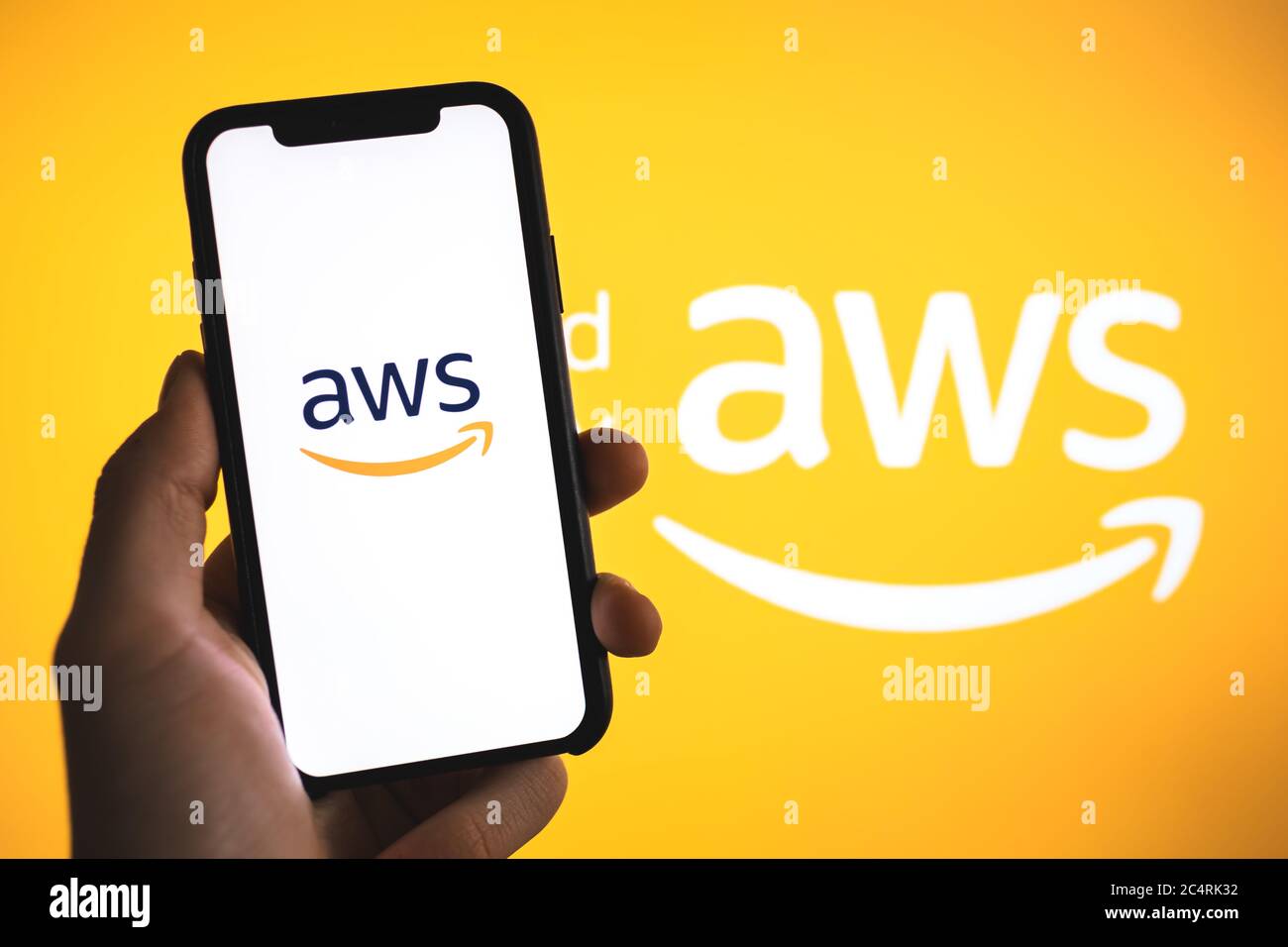 Amazon web services icon logo hi-res stock photography and images - Alamy