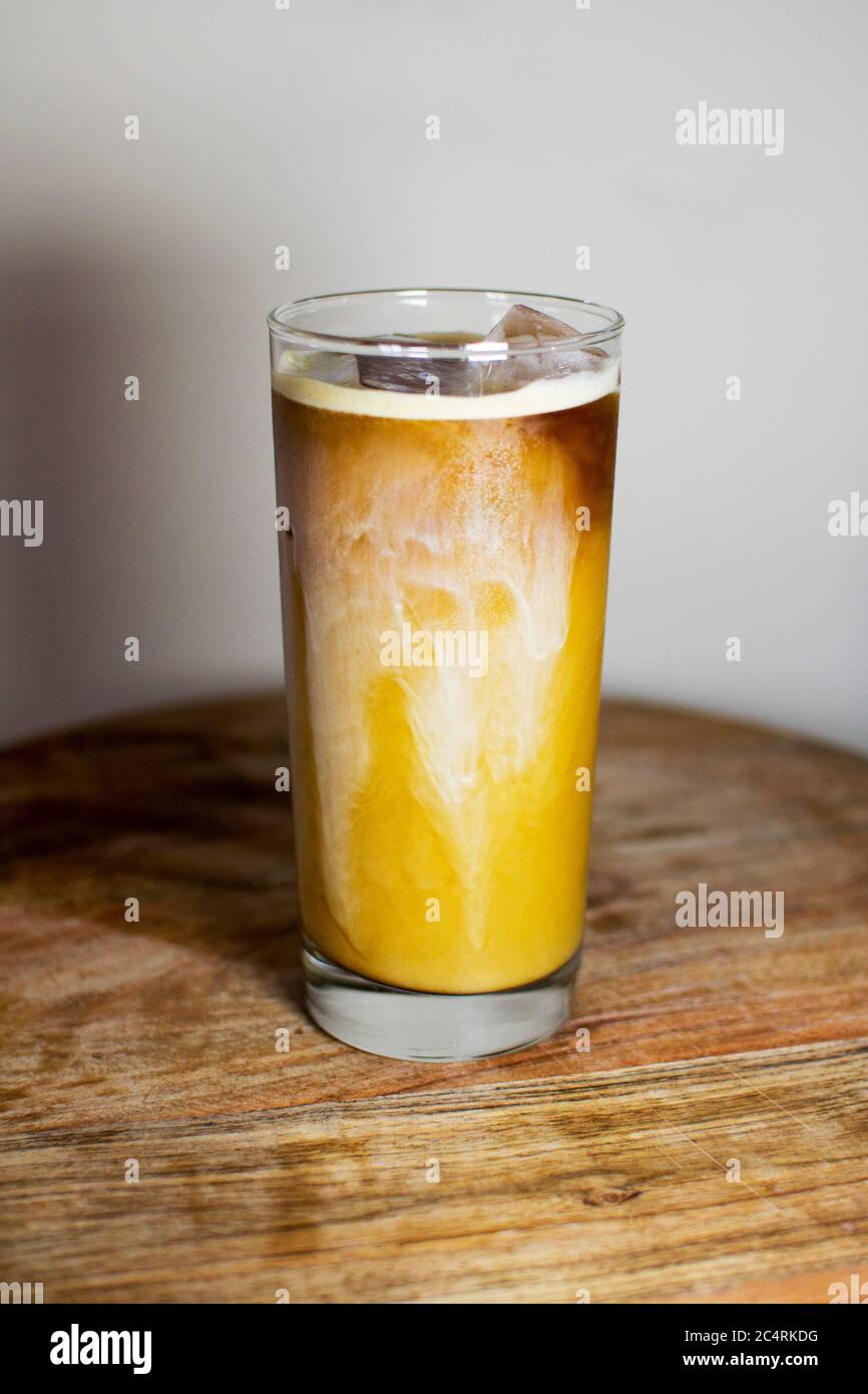 A glass of cold brew coffee Stock Photo - Alamy