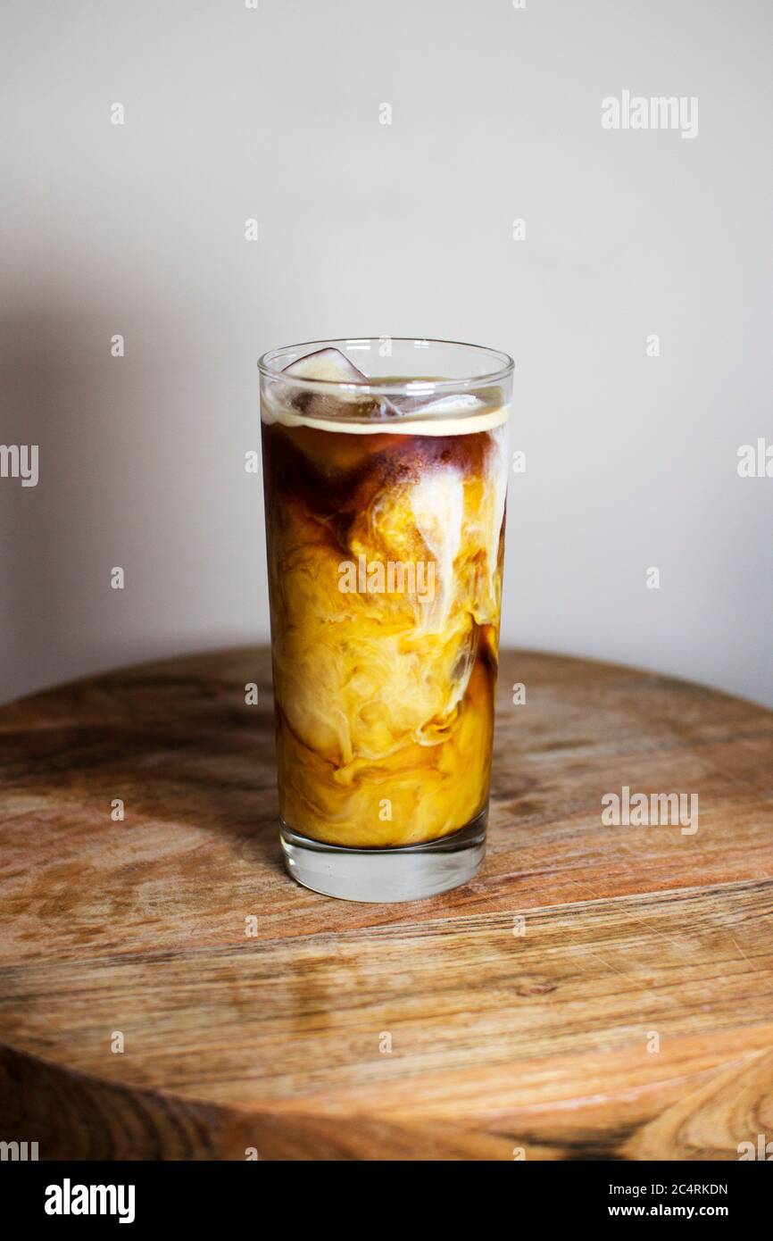 A glass of cold brew coffee Stock Photo - Alamy