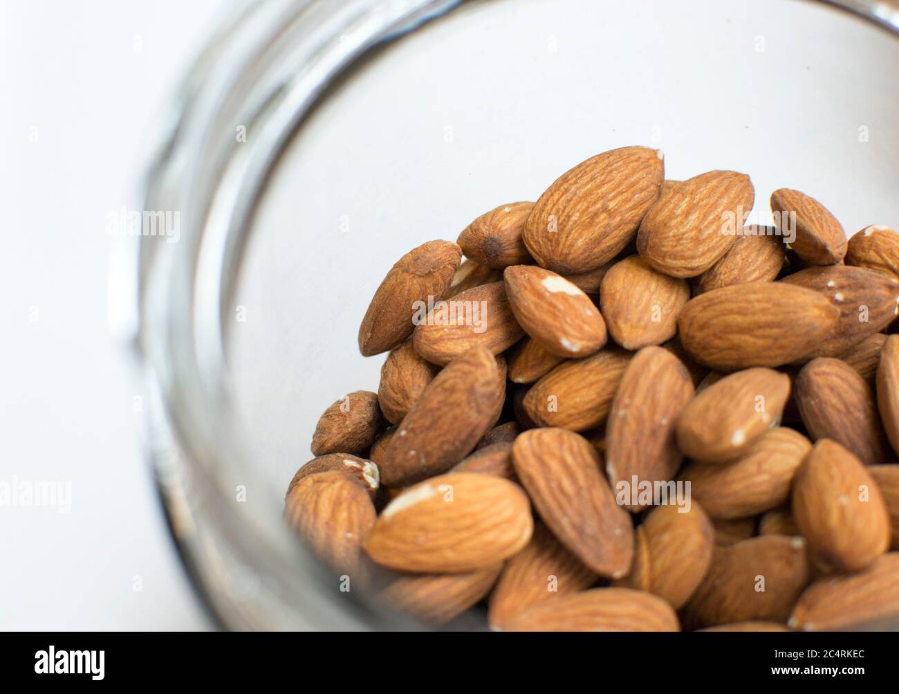 Top view whole almonds hi-res stock photography and images - Alamy