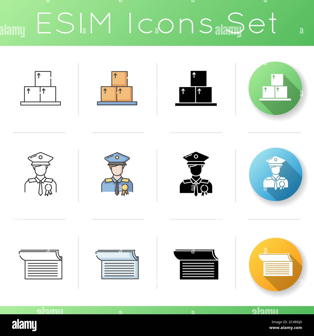 Officer logistic service Stock Vector Images - Alamy