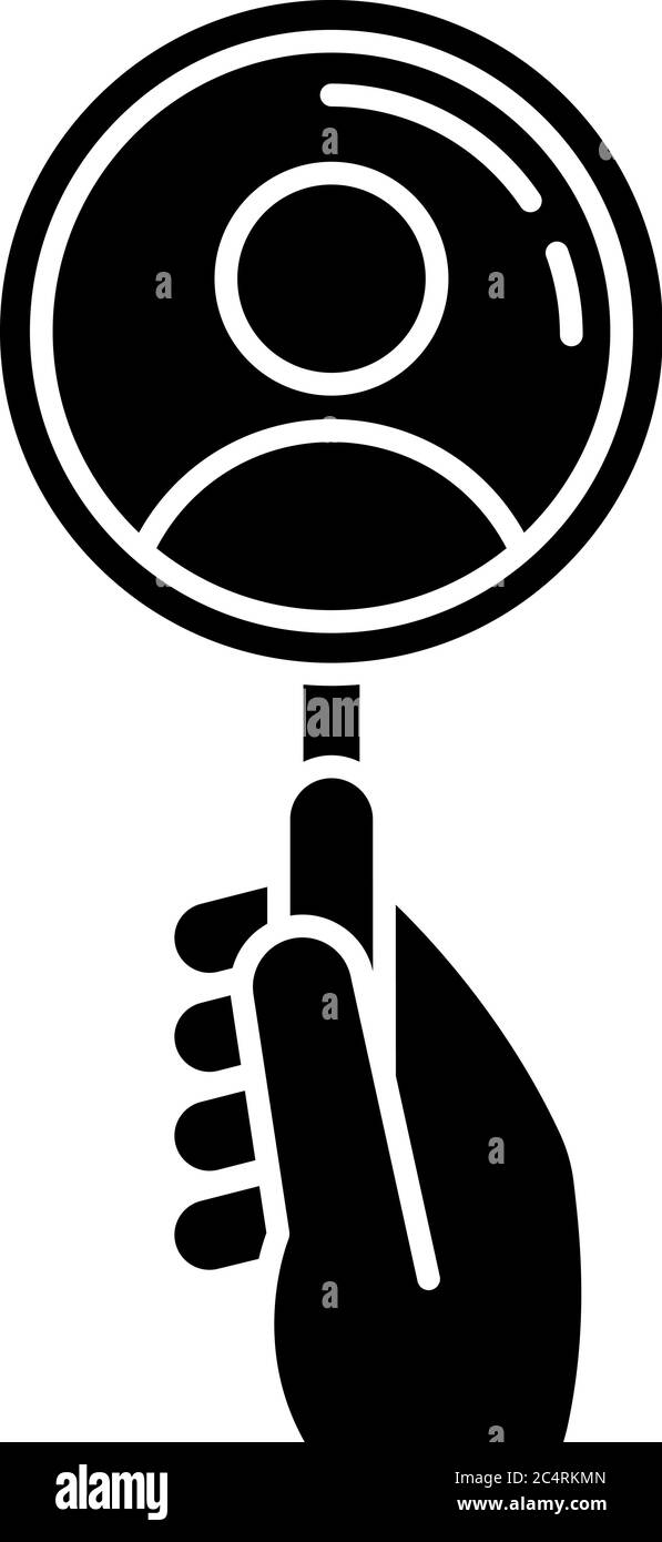 Recruitment black glyph icon Stock Vector Image & Art - Alamy