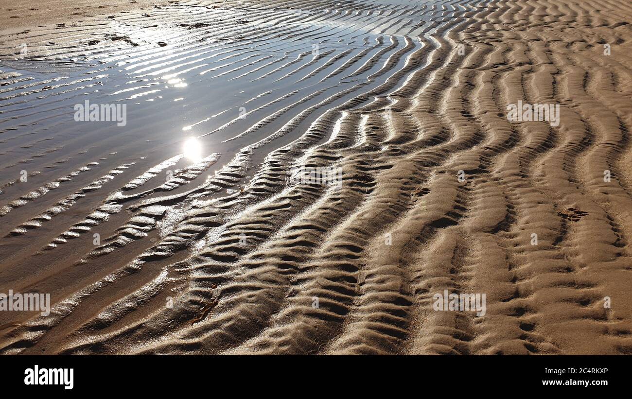 Textured beach sand ridges hi-res stock photography and images - Alamy