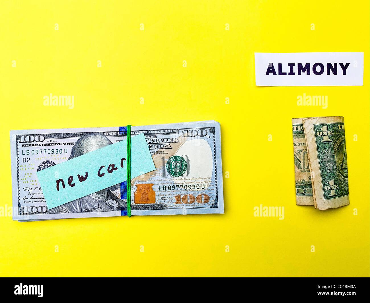 Concept demonstrates the payment of alimony, money allocated for the ...