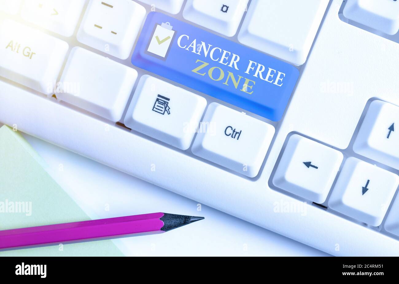Text sign showing Cancer Free Zone. Business photo showcasing ...