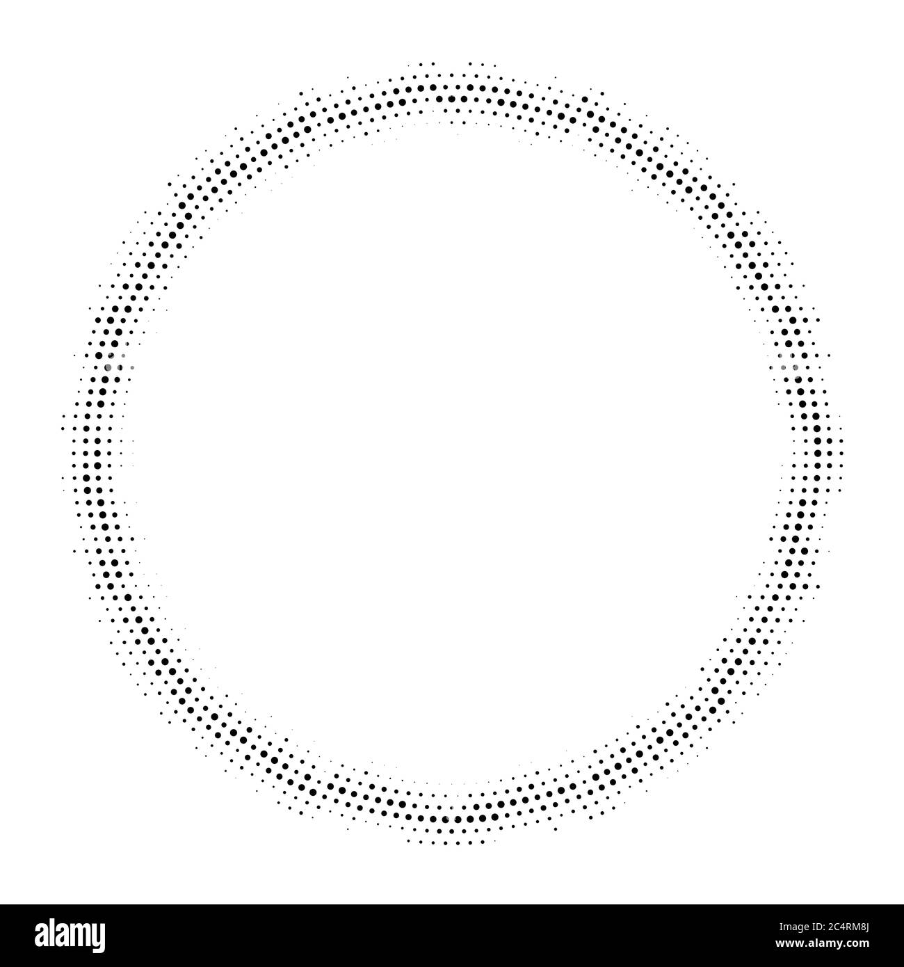 Halftone dotted background circularly distributed. Halftone effect ...