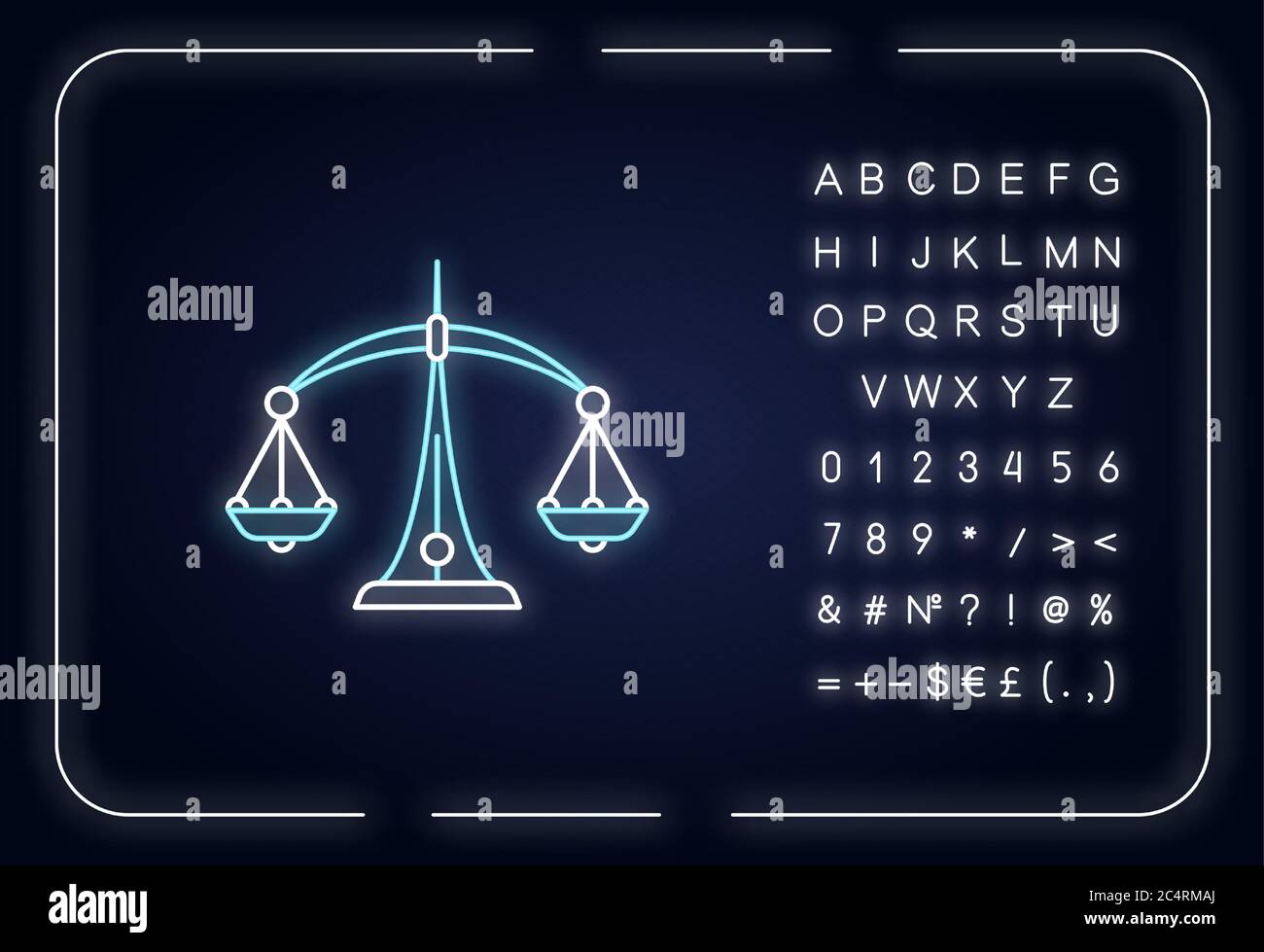 Libra zodiac sign neon light icon Stock Vector Image & Art - Alamy