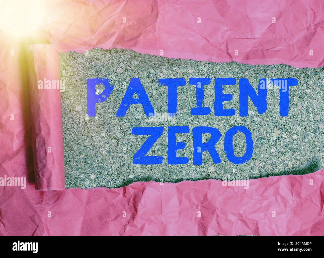 Conceptual hand writing showing Patient Zero. Concept meaning primary ...