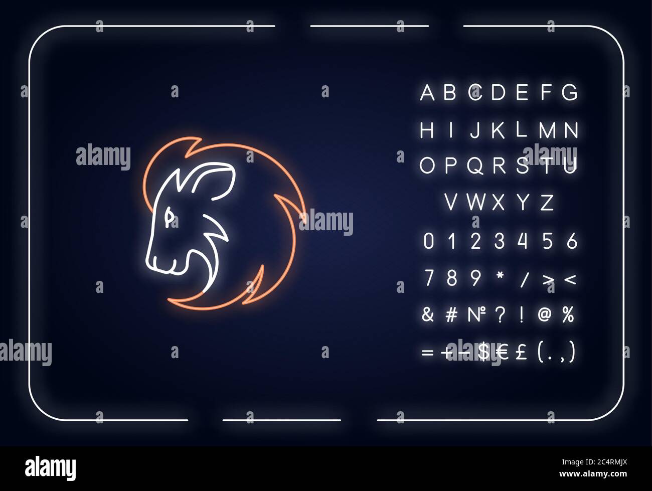 Leo zodiac sign neon light icon Stock Vector Image & Art - Alamy