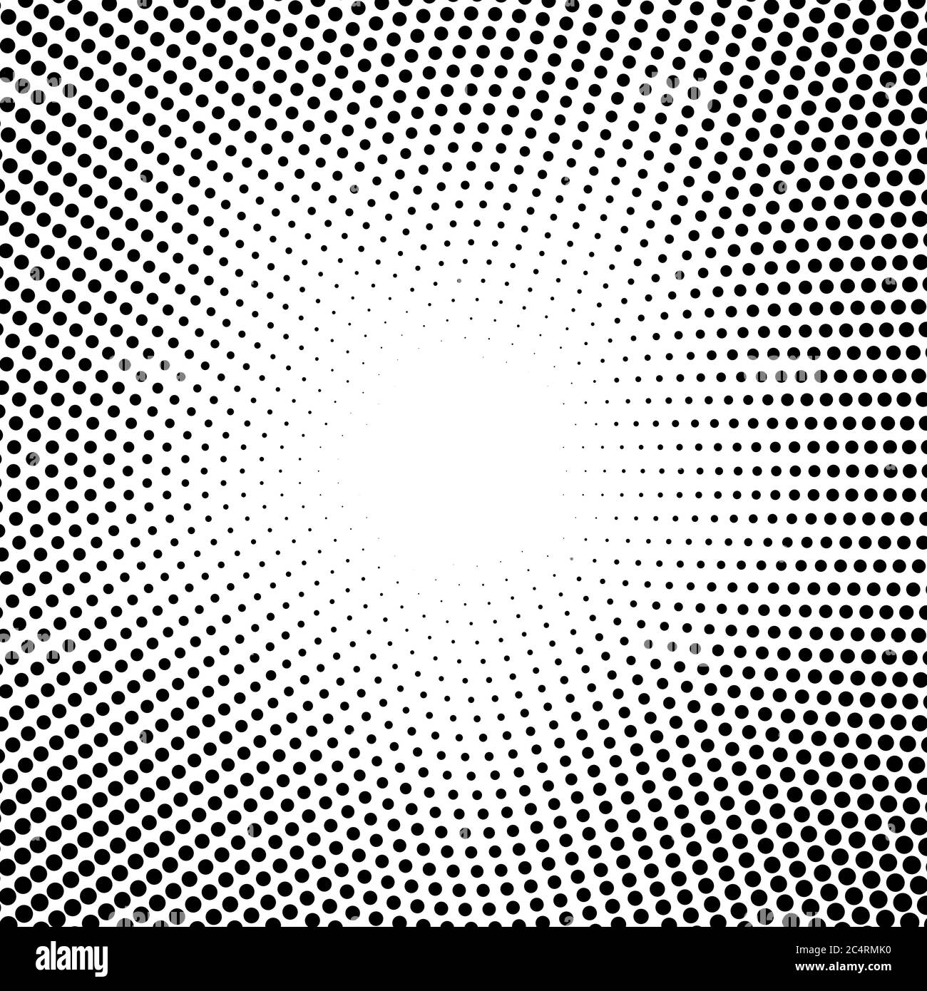 Halftone Dotted Background Circularly Distributed Halftone Effect Vector Pattern Circle Dots