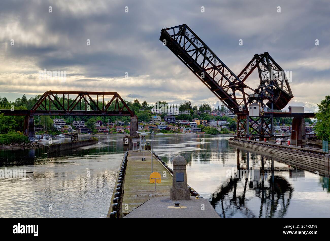 Ship canal bridge seattle hi-res stock photography and images - Alamy