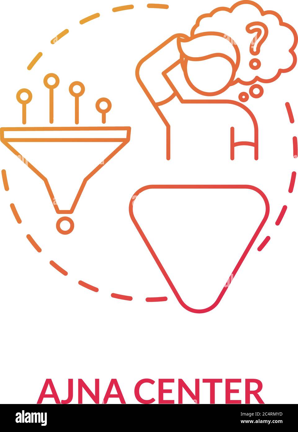 Anja center red gradient concept icon Stock Vector Image & Art - Alamy